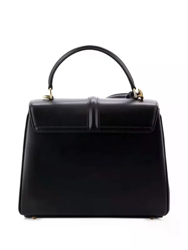 Celine 16 Small Satchel Top Handle Bag - Black