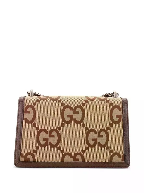 Gucci Dionysus Small Shoulder Bag Jumbo Gg Canvas - Brown