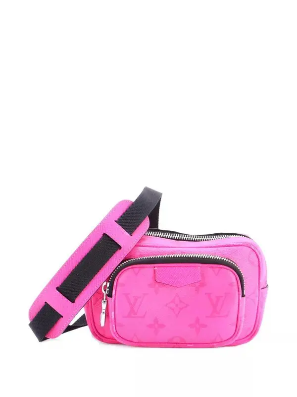 LOUIS VUITTON Outdoor Pouch Monogram Taigarama Crossbody Bag - Pink