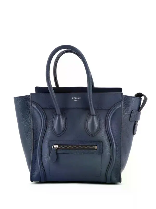 Celine Luggage Bag Grainy Leather Micro Tote