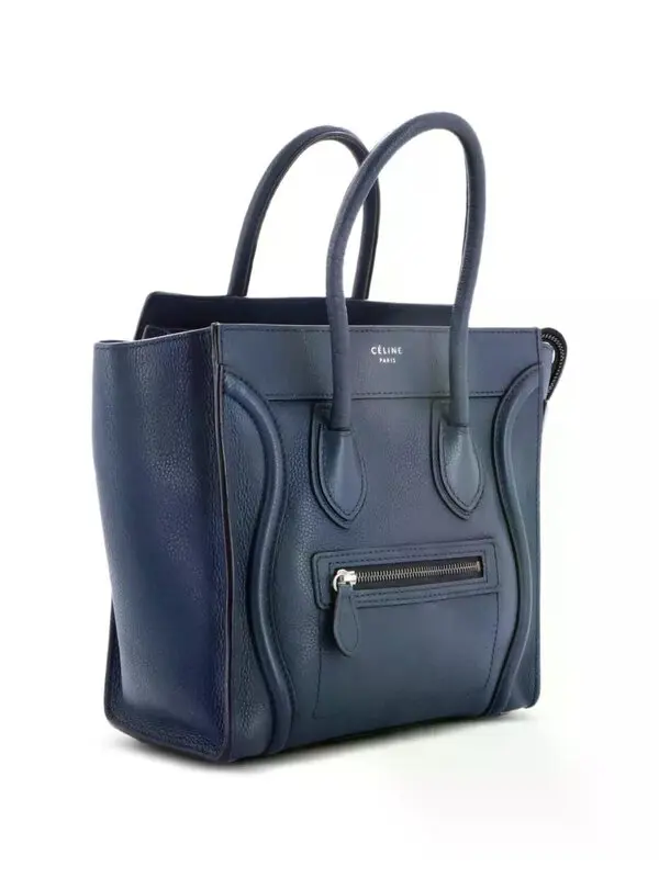 Celine Luggage Bag Grainy Leather Micro Tote