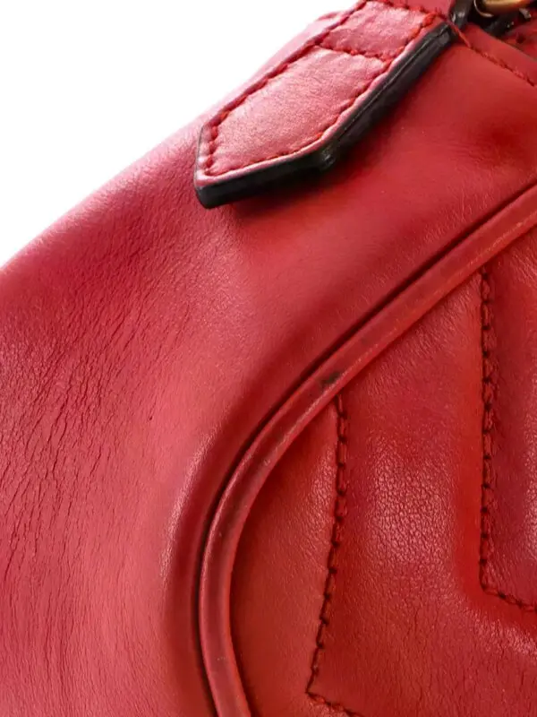 Gucci Gg Marmont Matelassé Leather Mini Shoulder Bag - Red