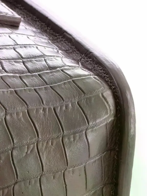 Saint Laurent Charlotte Messenger Bag Crocodile Embossed Leather