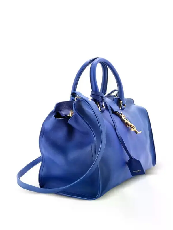 Saint Laurent Monogram Cabas Small Satchel - Blue