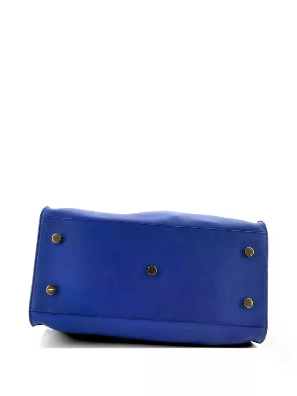 Saint Laurent Monogram Cabas Small Satchel - Blue