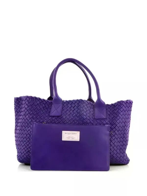 Bottega Veneta Cabat Intrecciato Nappa Medium Tote Bag - Purple