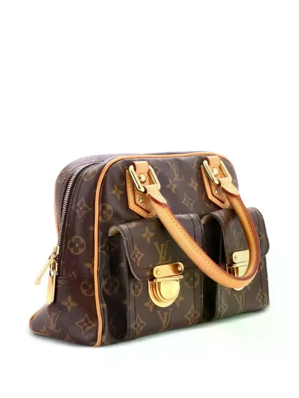 LOUIS VUITTON Manhattan Handbag Monogram Canvas Pm