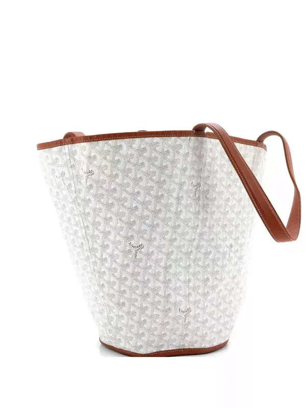 Goyard Belharra Reversible Coated Canvas Tote Bag - White