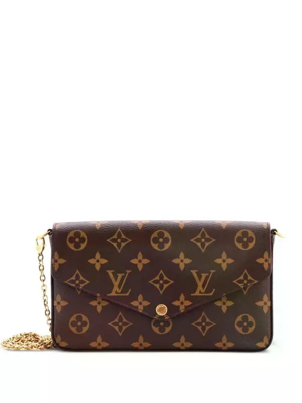 LOUIS VUITTON Felicie Pochette Monogram Canvas - Brown