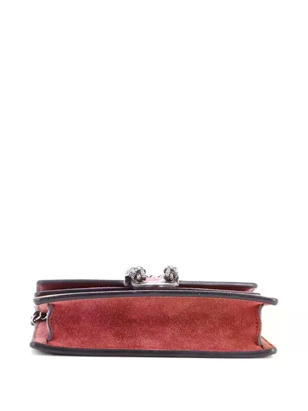 Gucci Dionysus Blooms Print Gg Coated Canvas Super Mini Crossbody Bag - Brown