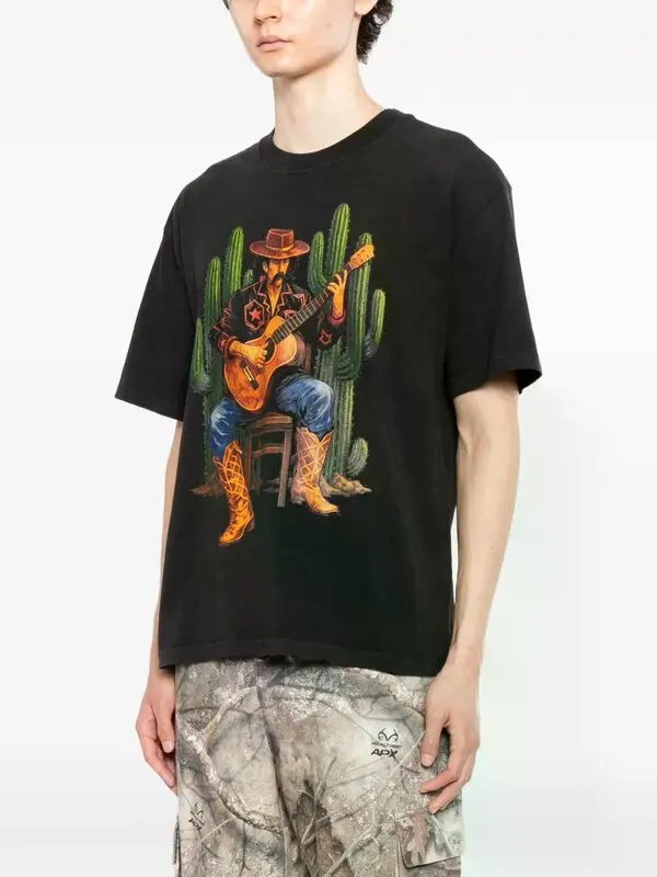 MELT Graphic-print Round Neck T-shirt