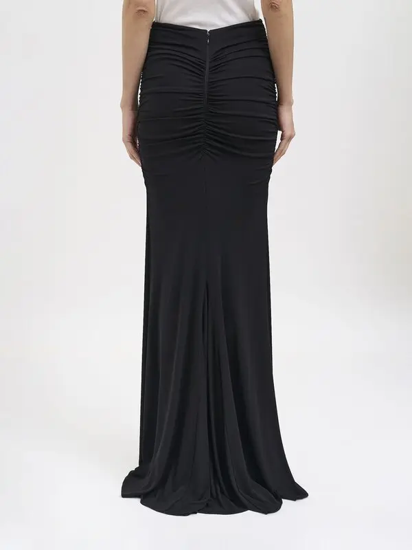Elisabetta Franchi Long Stretch Viscose Skirt