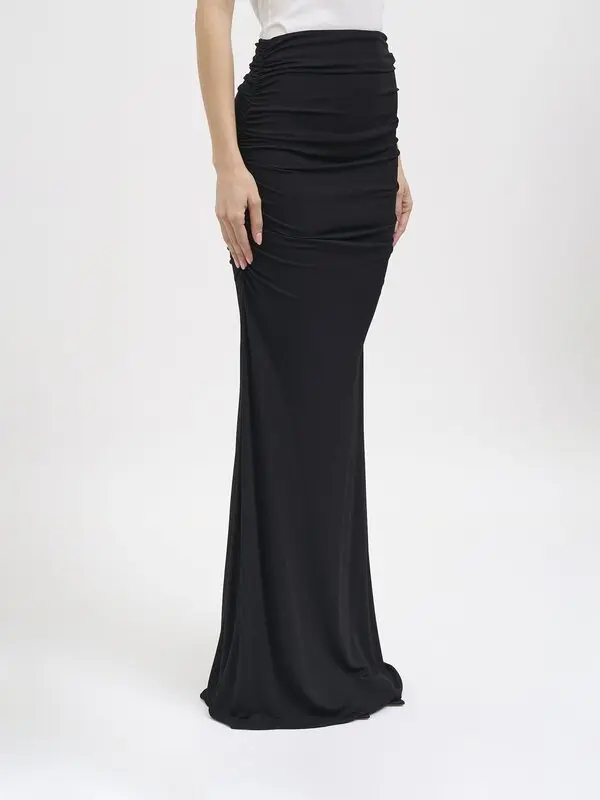 Elisabetta Franchi Long Stretch Viscose Skirt