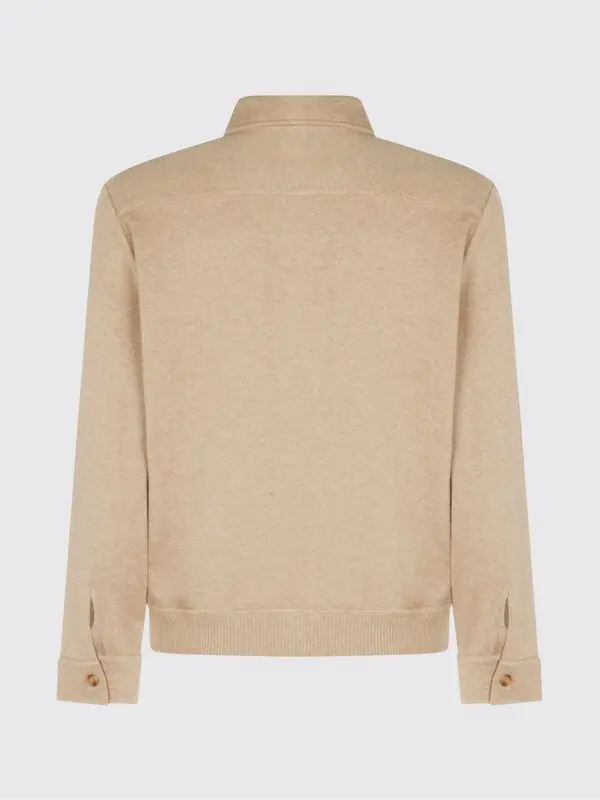 LARDINI Cotton Shirt Jacket - Sand