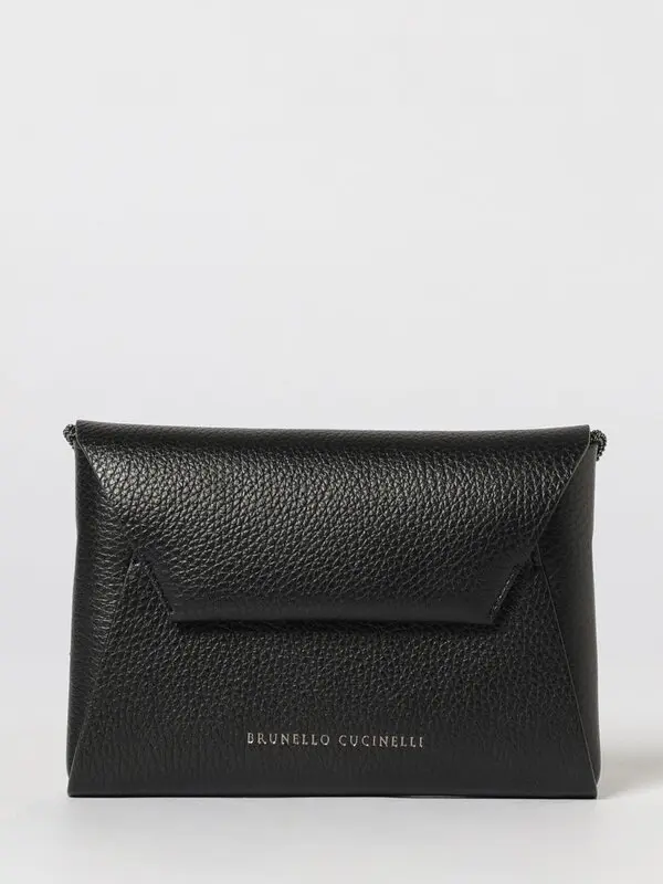 Brunello Cucinelli Textured Leather Mini Bag - Black
