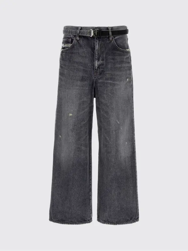 Sacai Wide Leg Denim Jeans