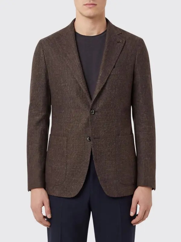 Tagliatore Single Breasted Blazer - Brown