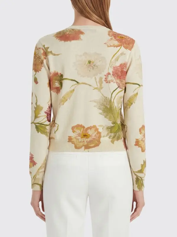 Carolina Herrera Floral Cotton And Silk Cardigan