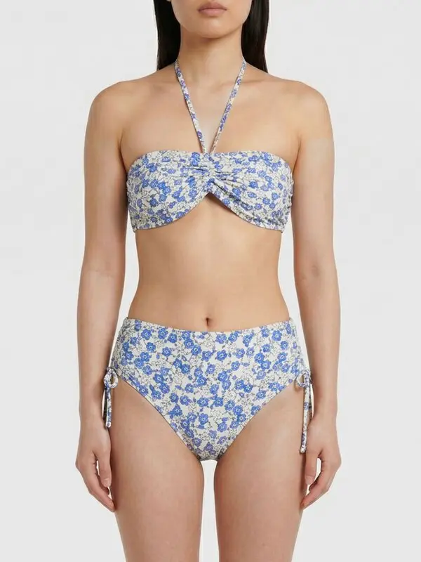 Isabel Marant Étoile Floral Bikini Top - Blue