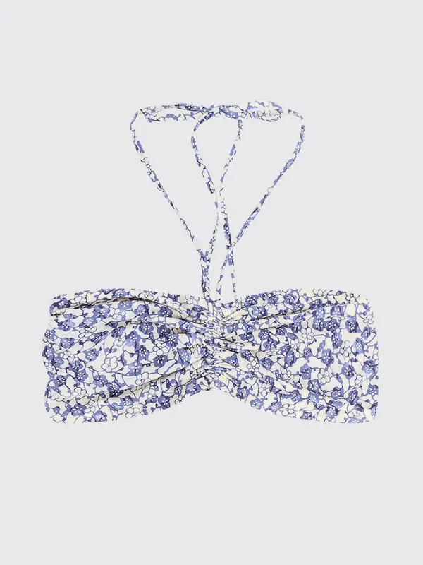 Isabel Marant Étoile Floral Bikini Top - Blue