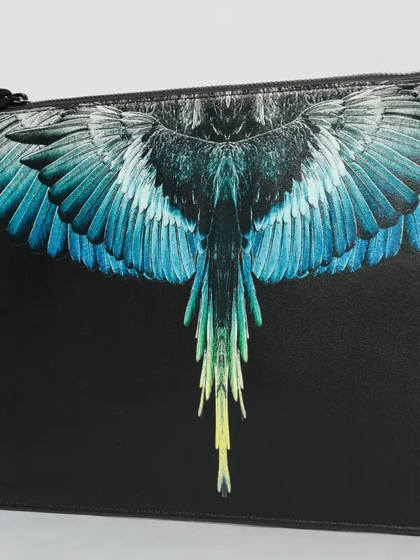 COUNTY OF MILAN Icon Wings Faux Leather Clutch