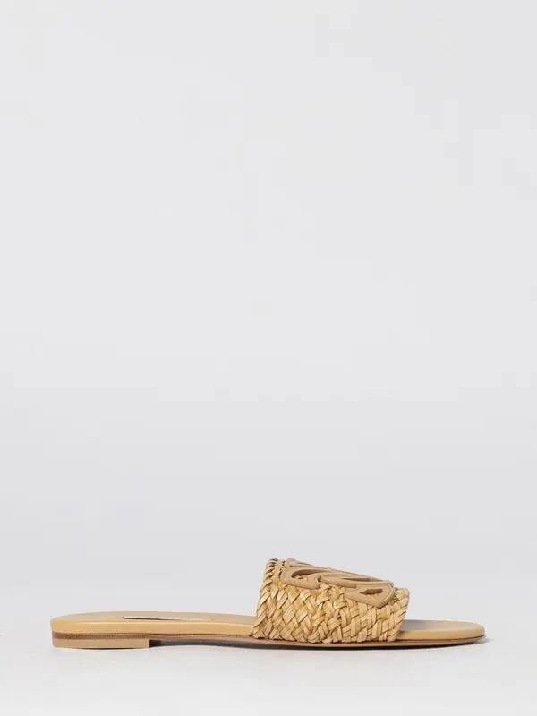Casadei Heeled Flat Sandals - Natural