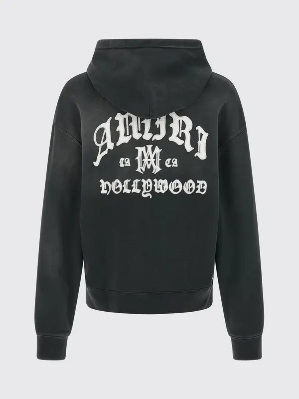 Amiri Distressed Logo Hoodie