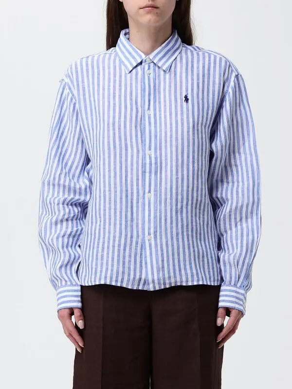 Polo Ralph Lauren Striped Linen Shirt - Blue