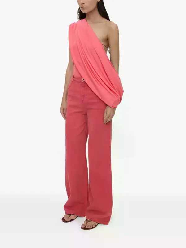 Christopher Esber Front-button Wide-leg Jeans