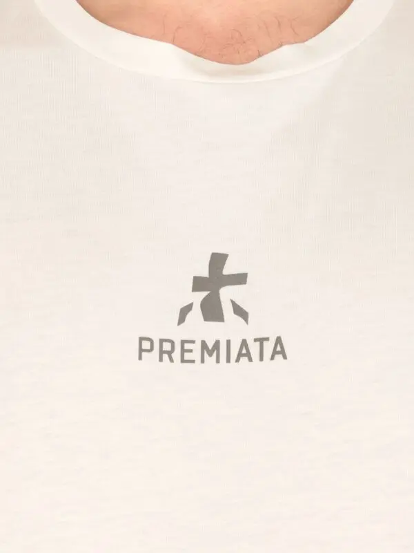 Premiata Cotton T-shirt With Logo - White