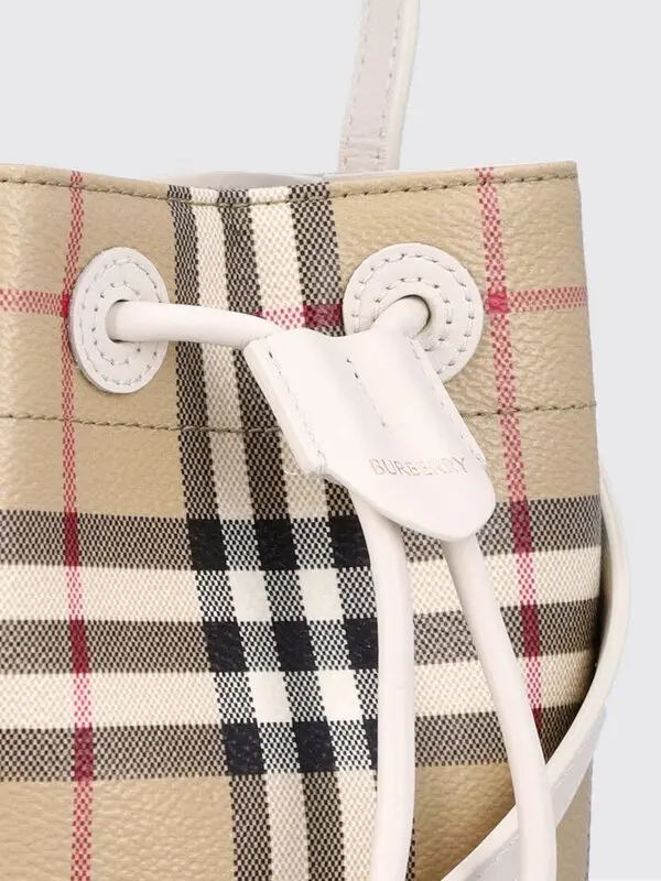 Burberry Mini Bucket Bag - White