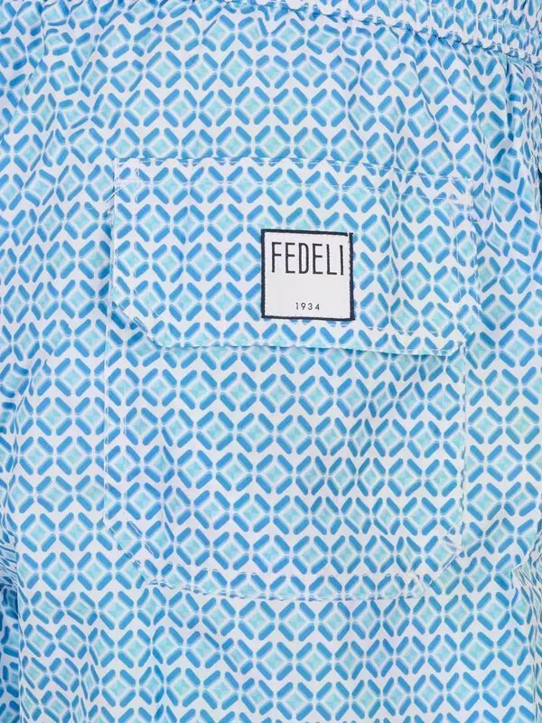 Fedeli Printed Swim Shorts