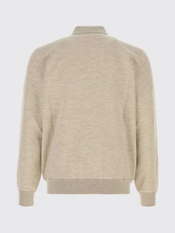 Brioni Zip-up Collared Sweater - Grey