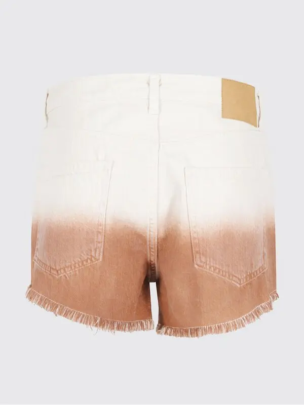 Alanui Denim Shorts With Dip-dye Effect - Brown