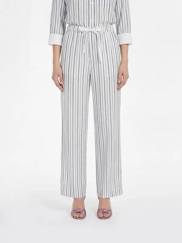 SEMICOUTURE Striped Wide Leg Trousers