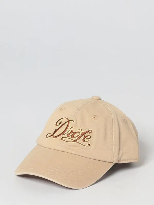 Drole De Monsieur Embroidered Logo Cap - Beige