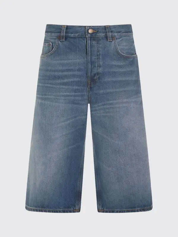 HAIKURE Cotton Denim Knee-length Shorts