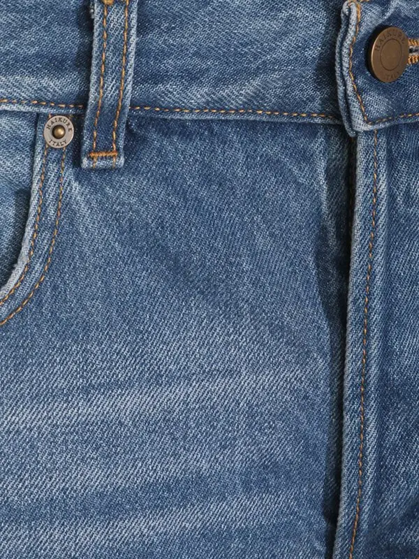 HAIKURE Cotton Denim Knee-length Shorts