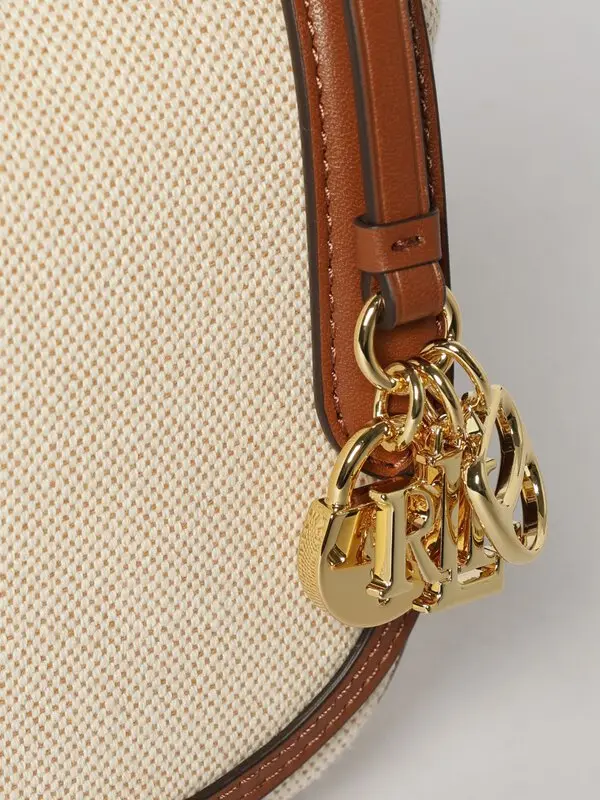 Ralph Lauren Marcy Monogram Canvas And Leather Crossbody Bag