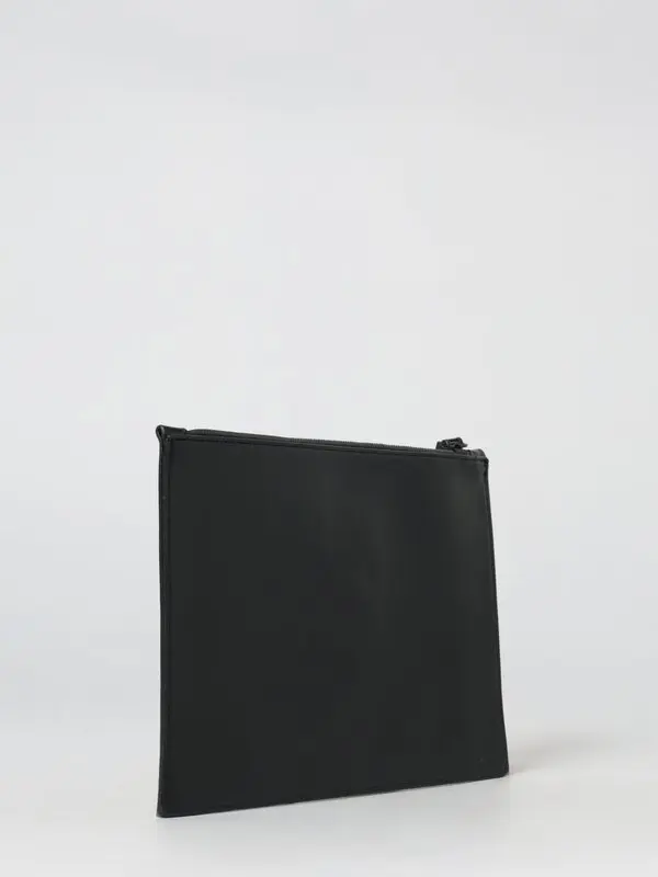 COUNTY OF MILAN Faux Leather Clutch With Printed Logo