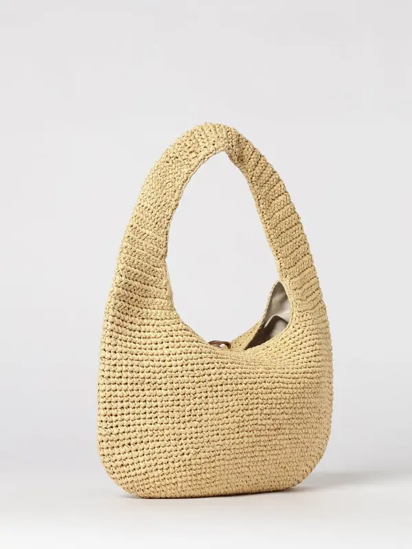COCCINELLE Raffia Shoulder Bag - Brown