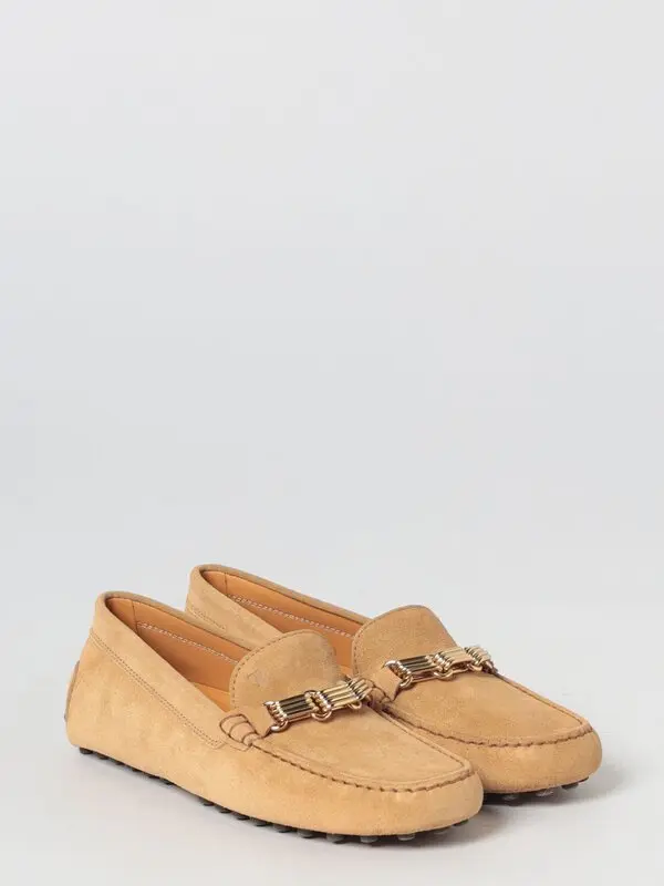 TOD'S Gommino Suede Loafers - Beige