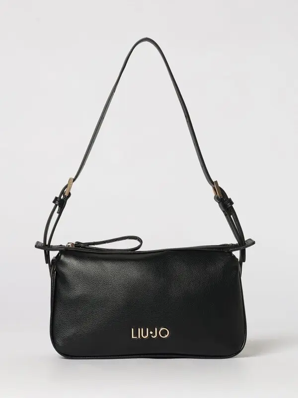 Liu Jo Faux Leather Shoulder Bag - Black