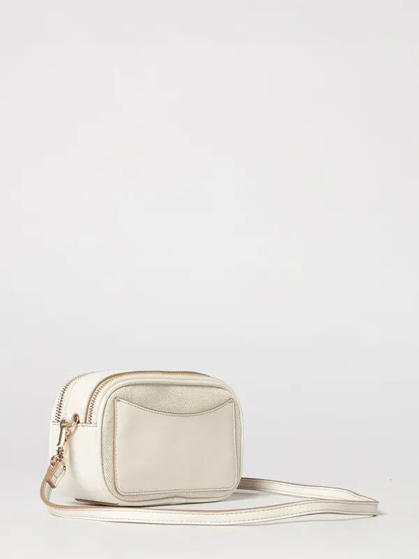 Liu Jo Canvas And Denim Camera Bag With Monogram Logo