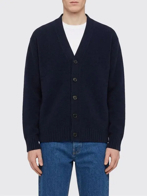 JIL SANDER Wool Cardigan - Blue