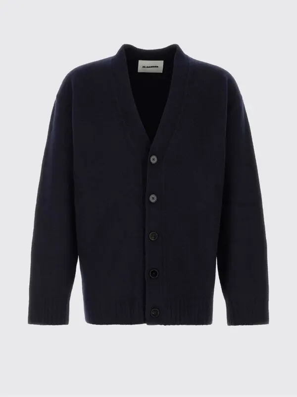 JIL SANDER Wool Cardigan - Blue