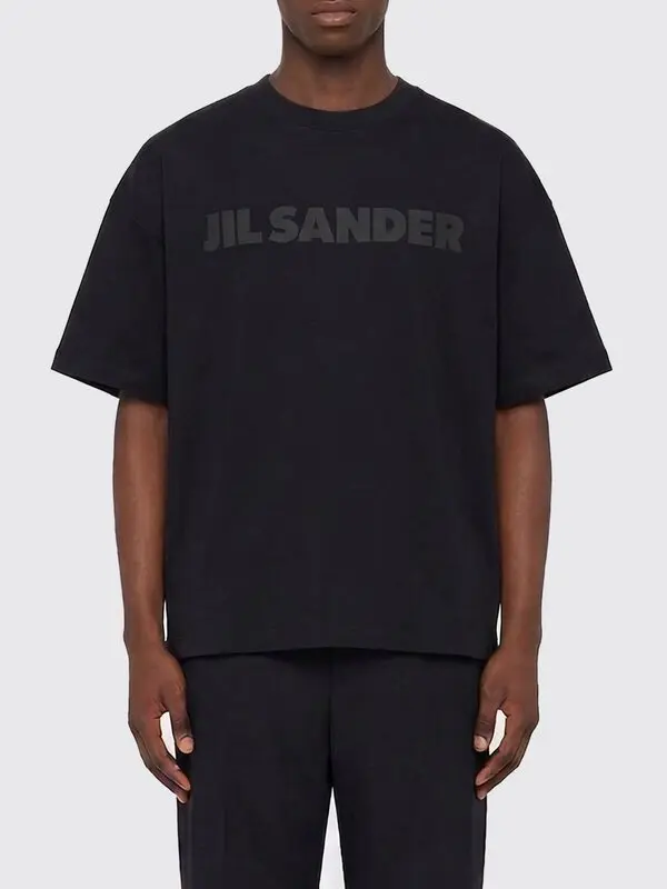 JIL SANDER Logo Cotton T-shirt - Black