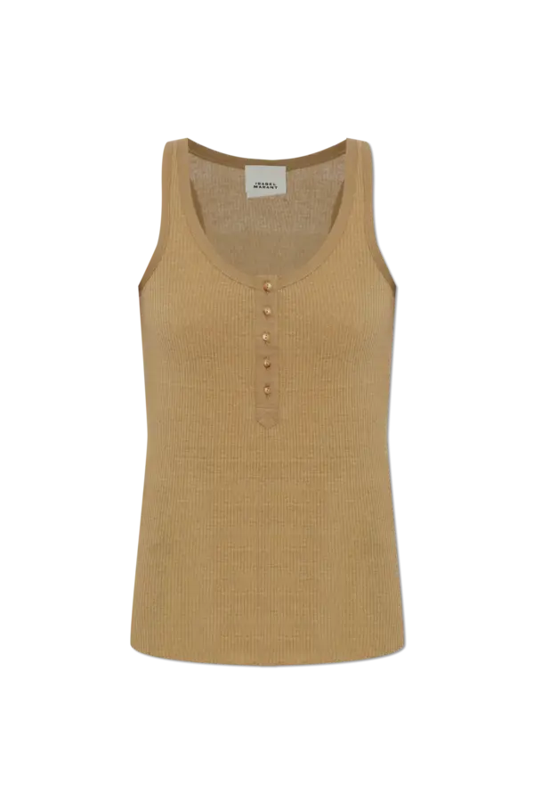 Isabel Marant Étoile Helma Ribbed Tank Top - Nude