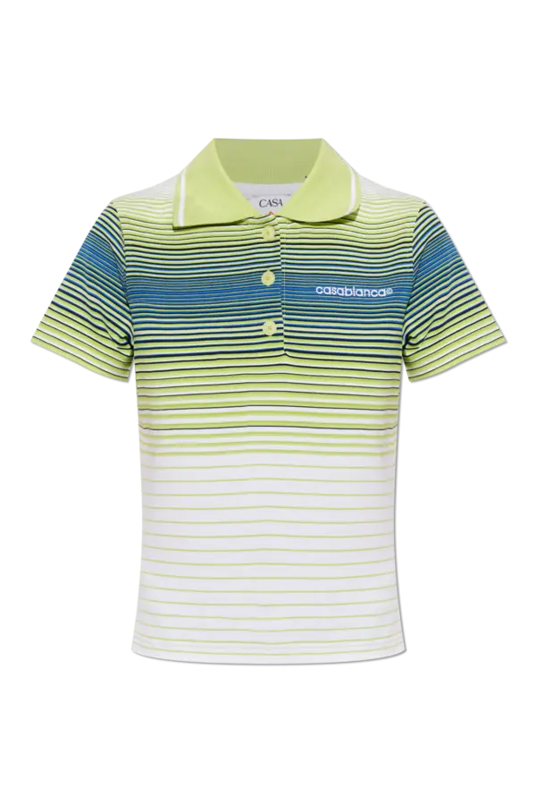 Casablanca Logo Polo Shirt - Green