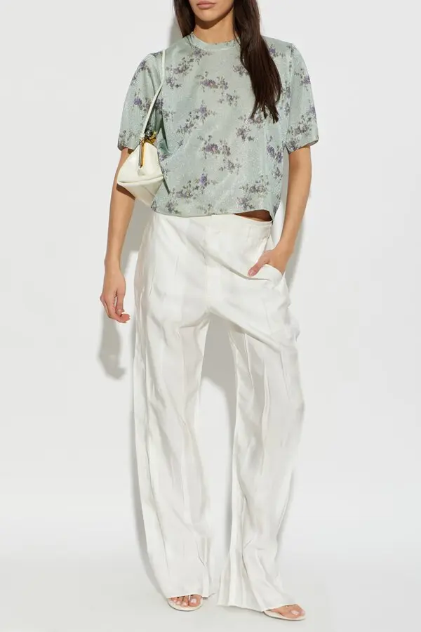 GANNI Top With Lurex Thread